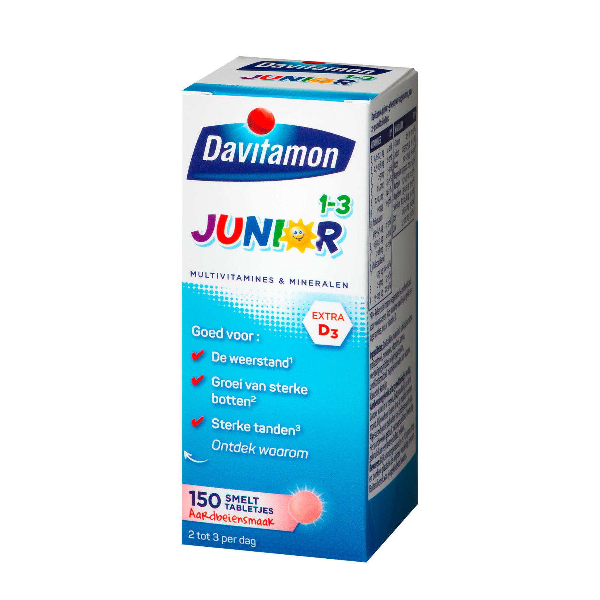 Davitamon Junior vitaminen 1 aardbei | wehkamp