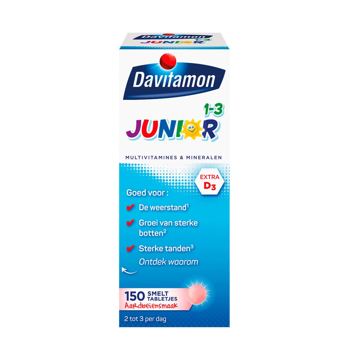 Davitamon Junior vitaminen 1 aardbei | wehkamp