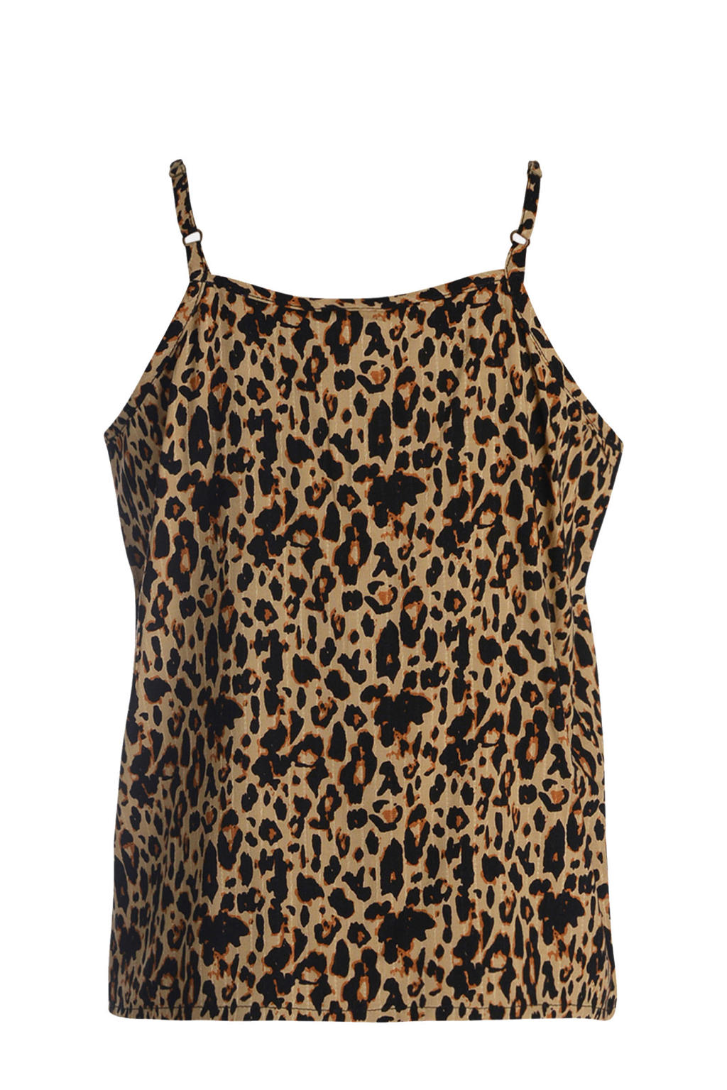 Shoeby top Rachel met dierenprint bruin/beige | wehkamp