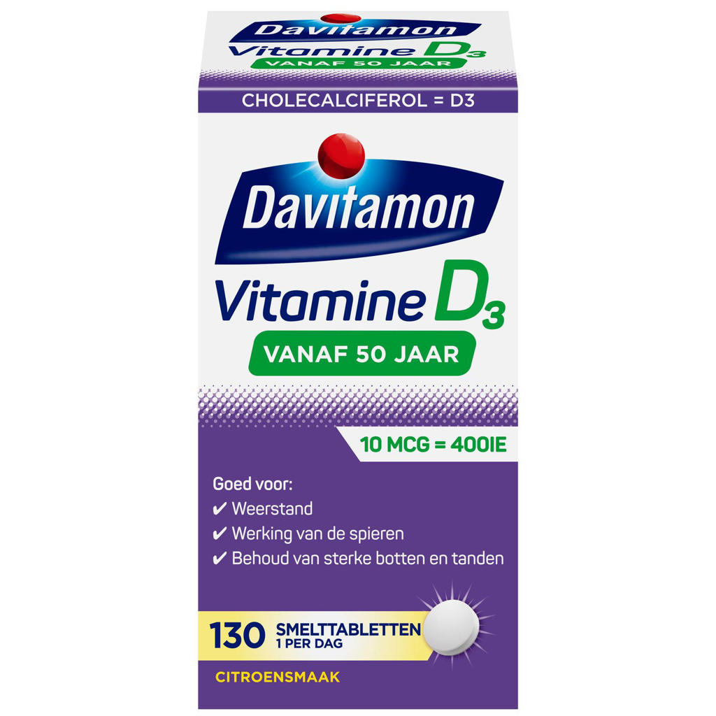 Davitamon Vitamine D 50+ Smelttabletten | wehkamp