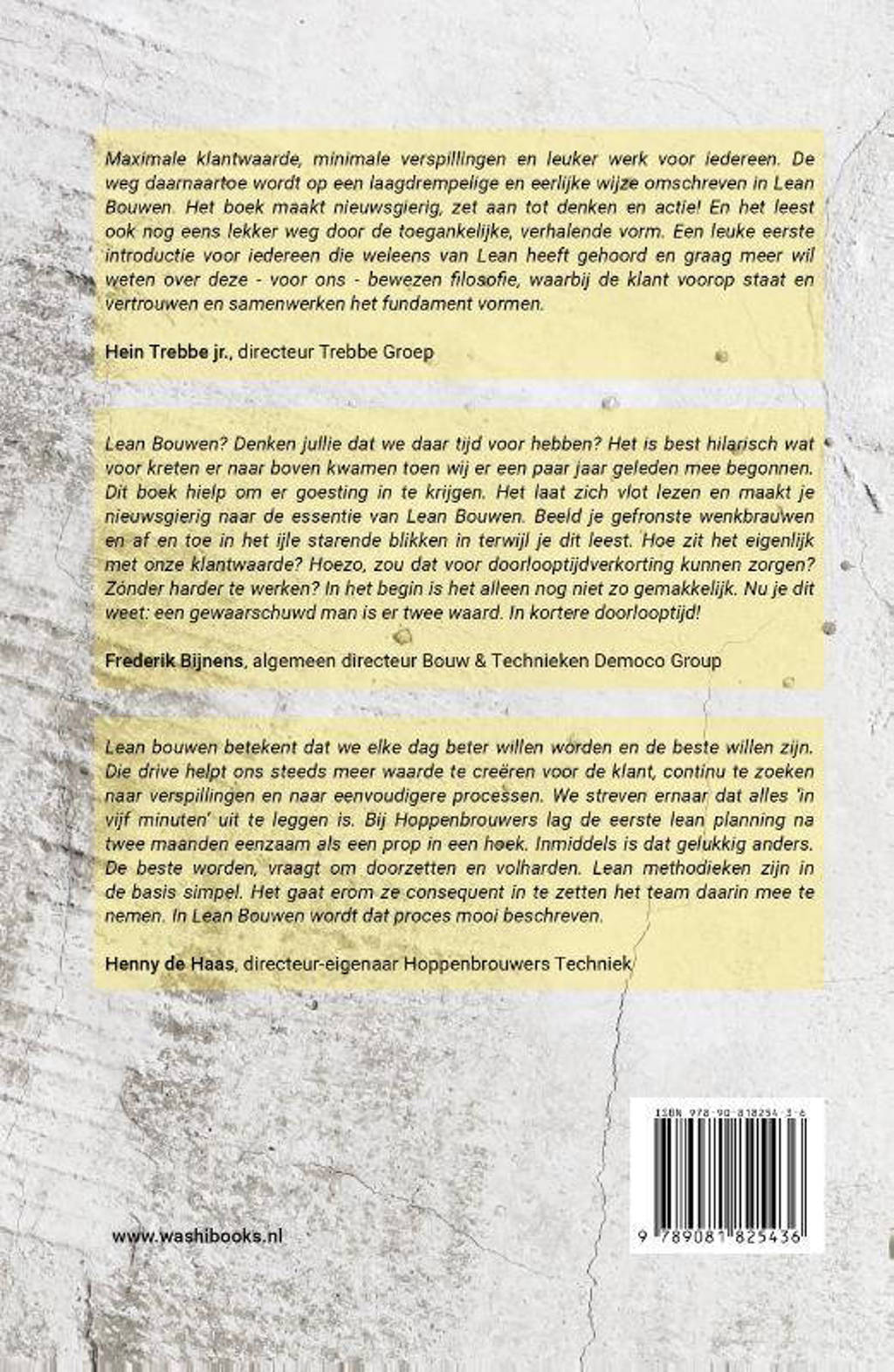 Arend Van Randen, Erik Giebels en Rob Smulders Lean Bouwen | wehkamp