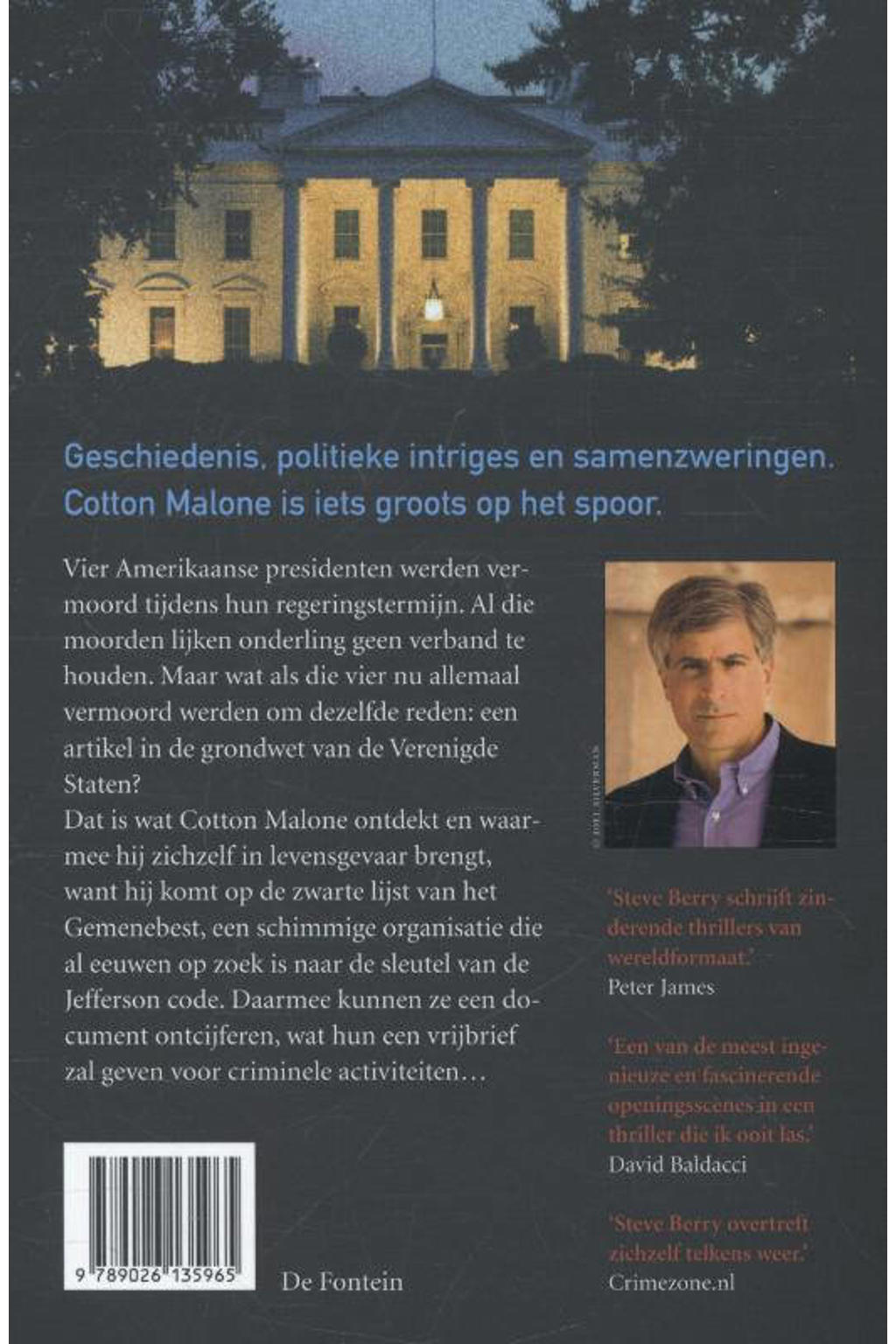 Steve Berry Cotton Malone: De Jefferson code | wehkamp