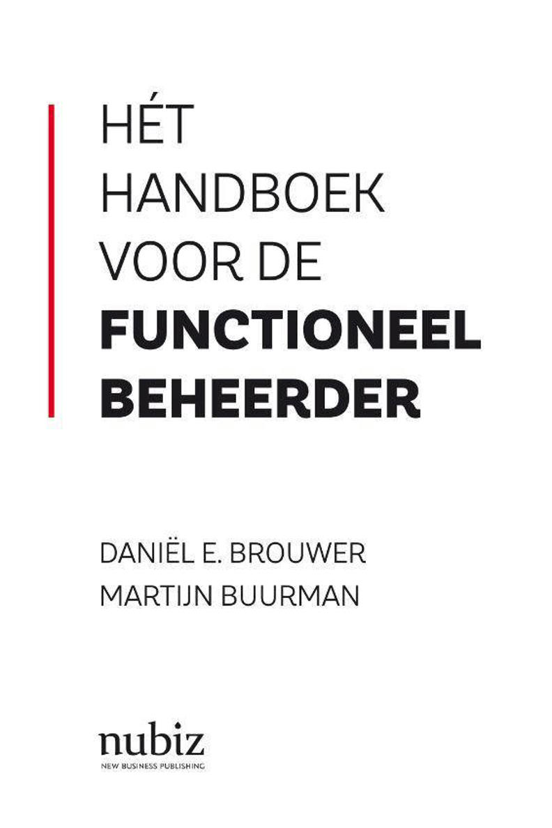 Daniël E. Brouwer en Martijn Buurman Hét handboek voor de functioneel beheerder | wehkamp