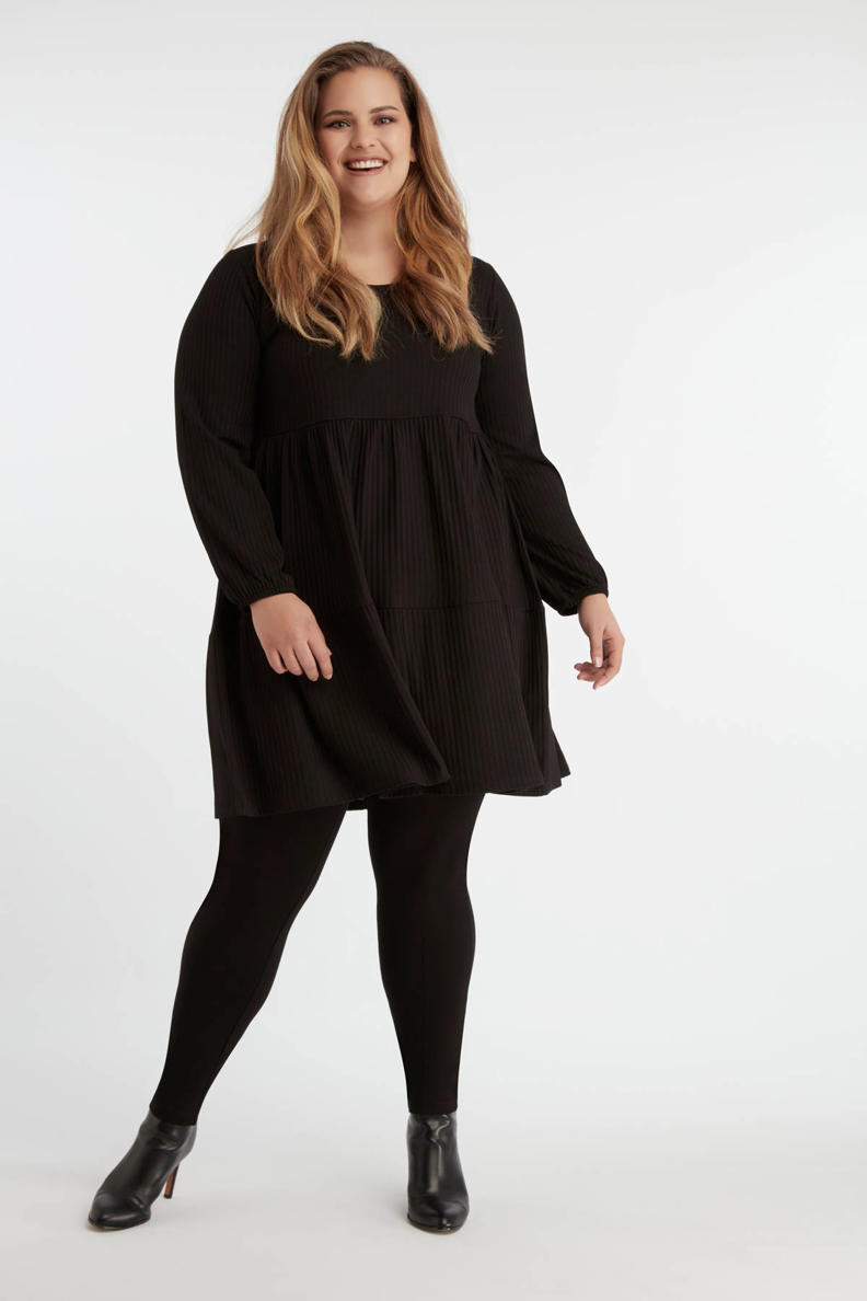 MS Mode jurk zwart | wehkamp