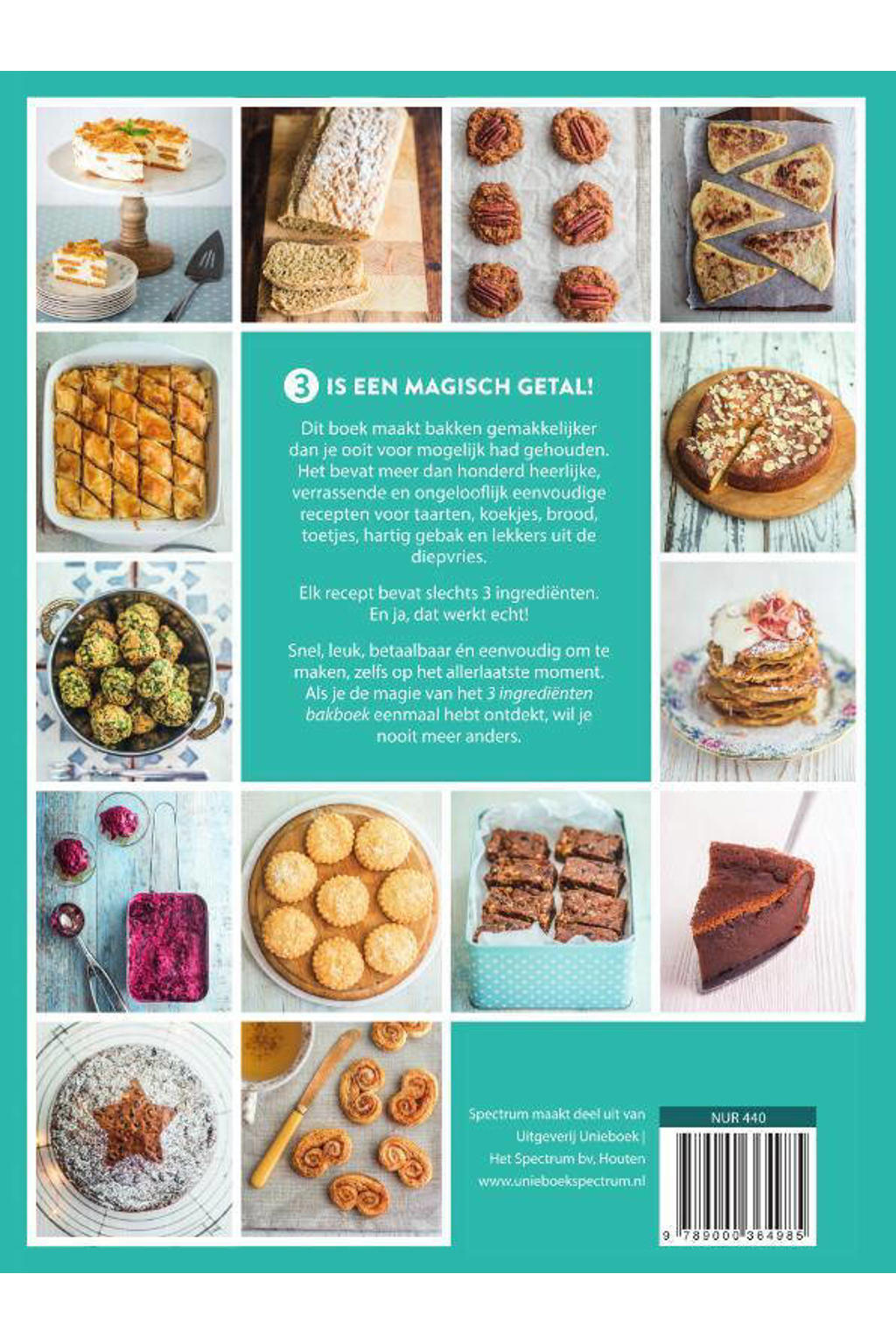 Sarah Rainey 3 ingrediënten bakboek | wehkamp