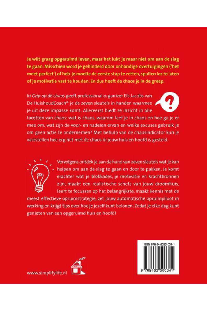 Els Jacobs Grip op de chaos kopen? | Morgen in huis | wehkamp