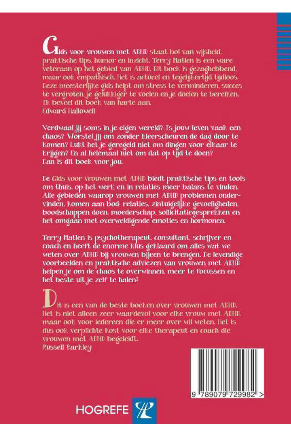 Terry Matlen Gids voor vrouwen met ADHD | wehkamp