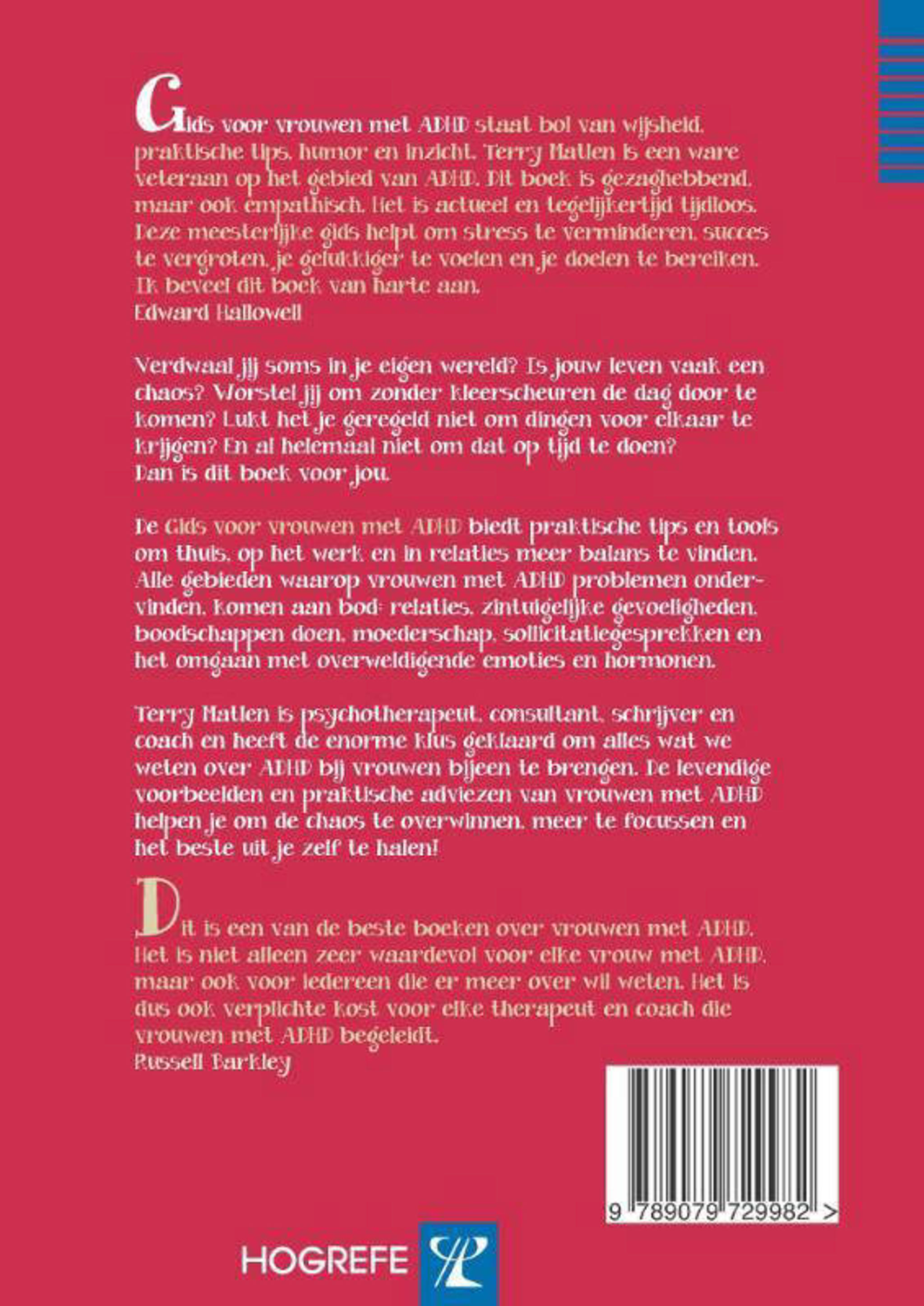Terry Matlen Gids voor vrouwen met ADHD | wehkamp