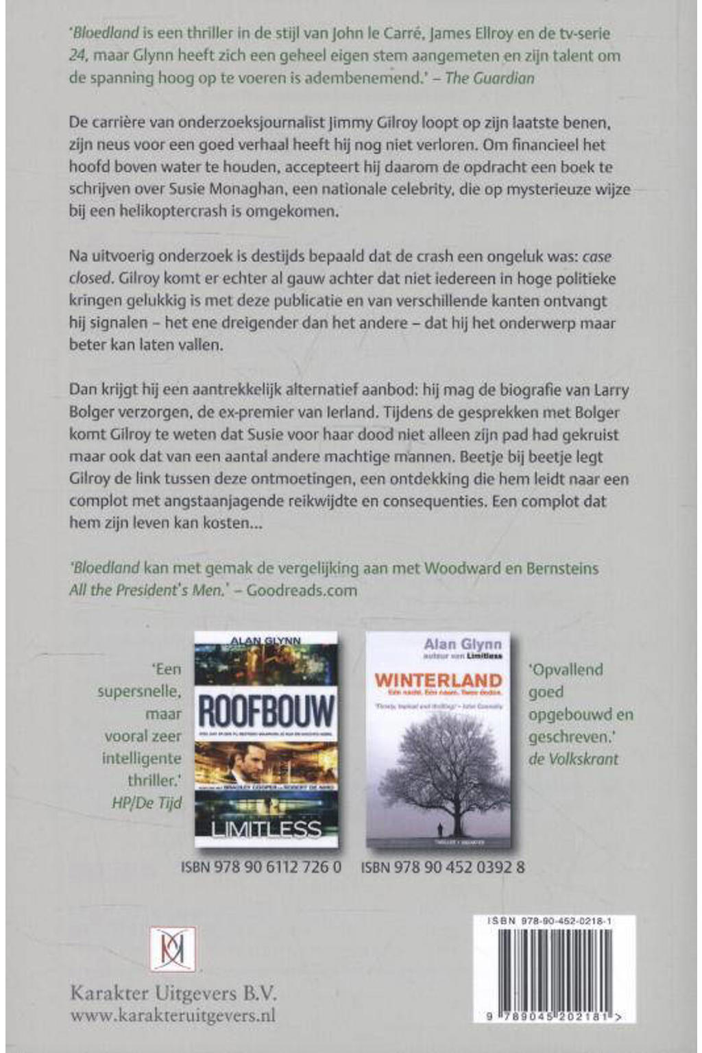 Alan Glynn Bloedland kopen? | Morgen in huis | wehkamp