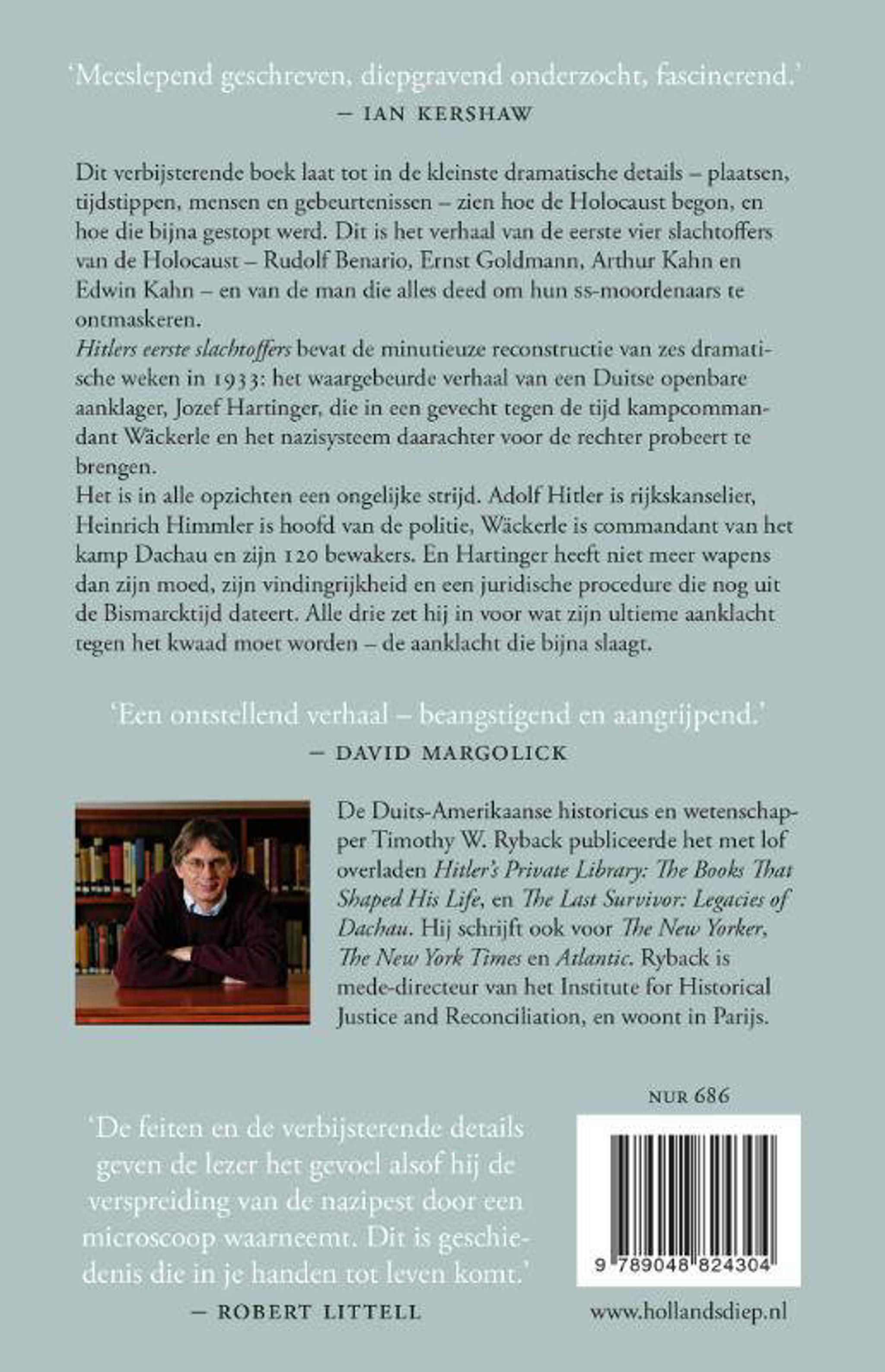 Timothy W. Ryback Hitlers eerste slachtoffers | wehkamp