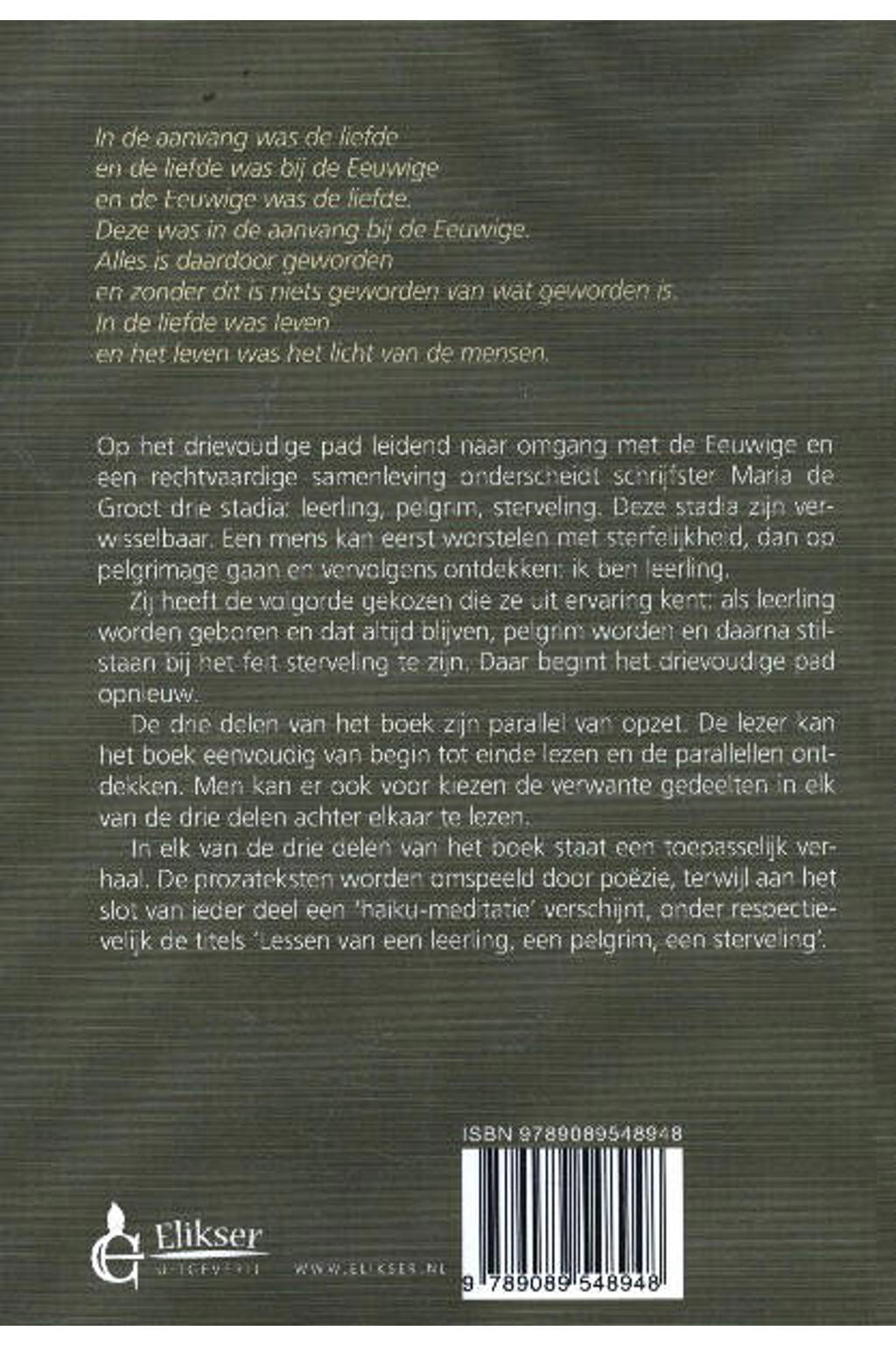 Maria de Groot Het drievoudige pad | wehkamp