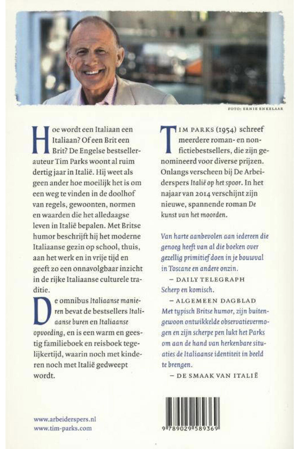 Tim Parks Italiaanse manieren | wehkamp
