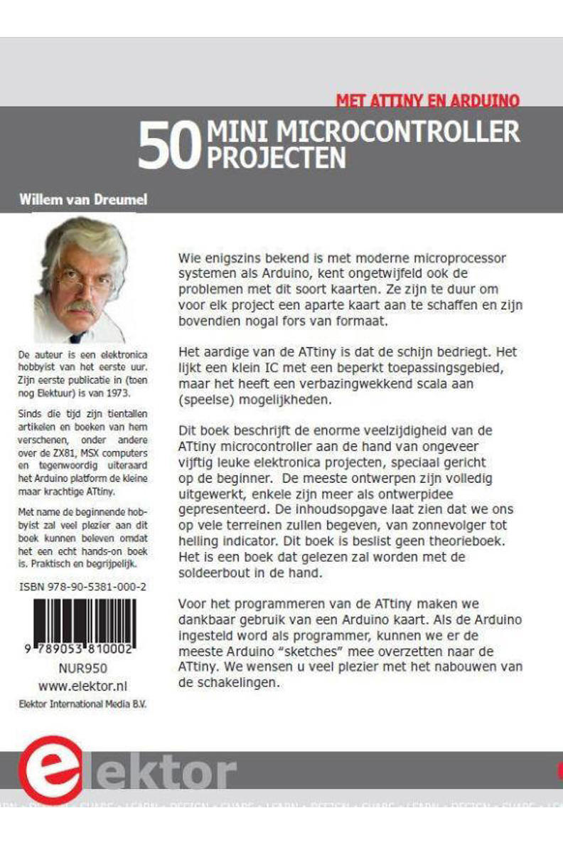 Willem van Dreumel 50 mini microcontroller projecten met ATtiny en ...