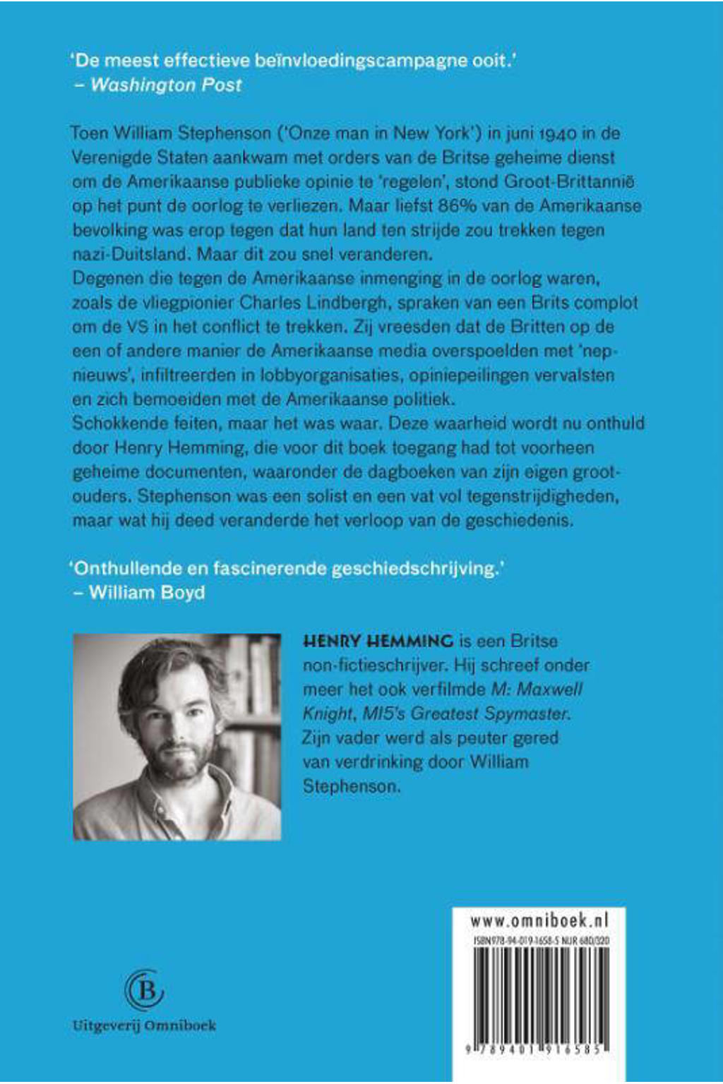 Henry Hemming Onze man in New York | wehkamp