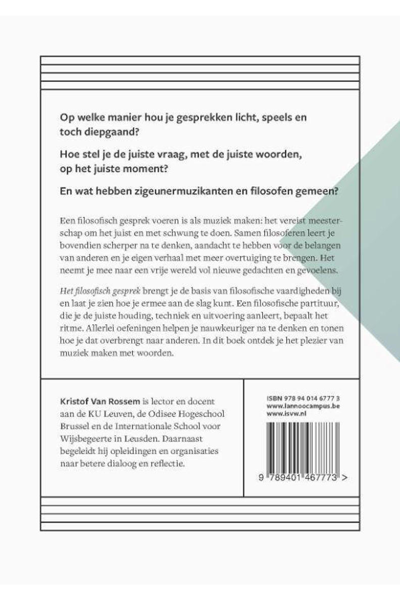 Kristof Van Rossem Het filosofisch gesprek | wehkamp