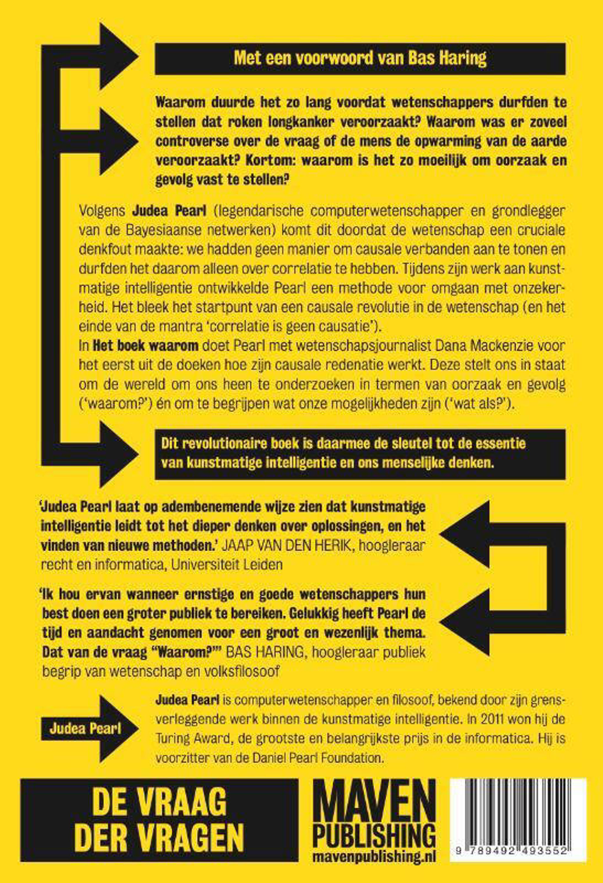 Judea Pearl en Dana Mackenzie Het boek waarom | wehkamp