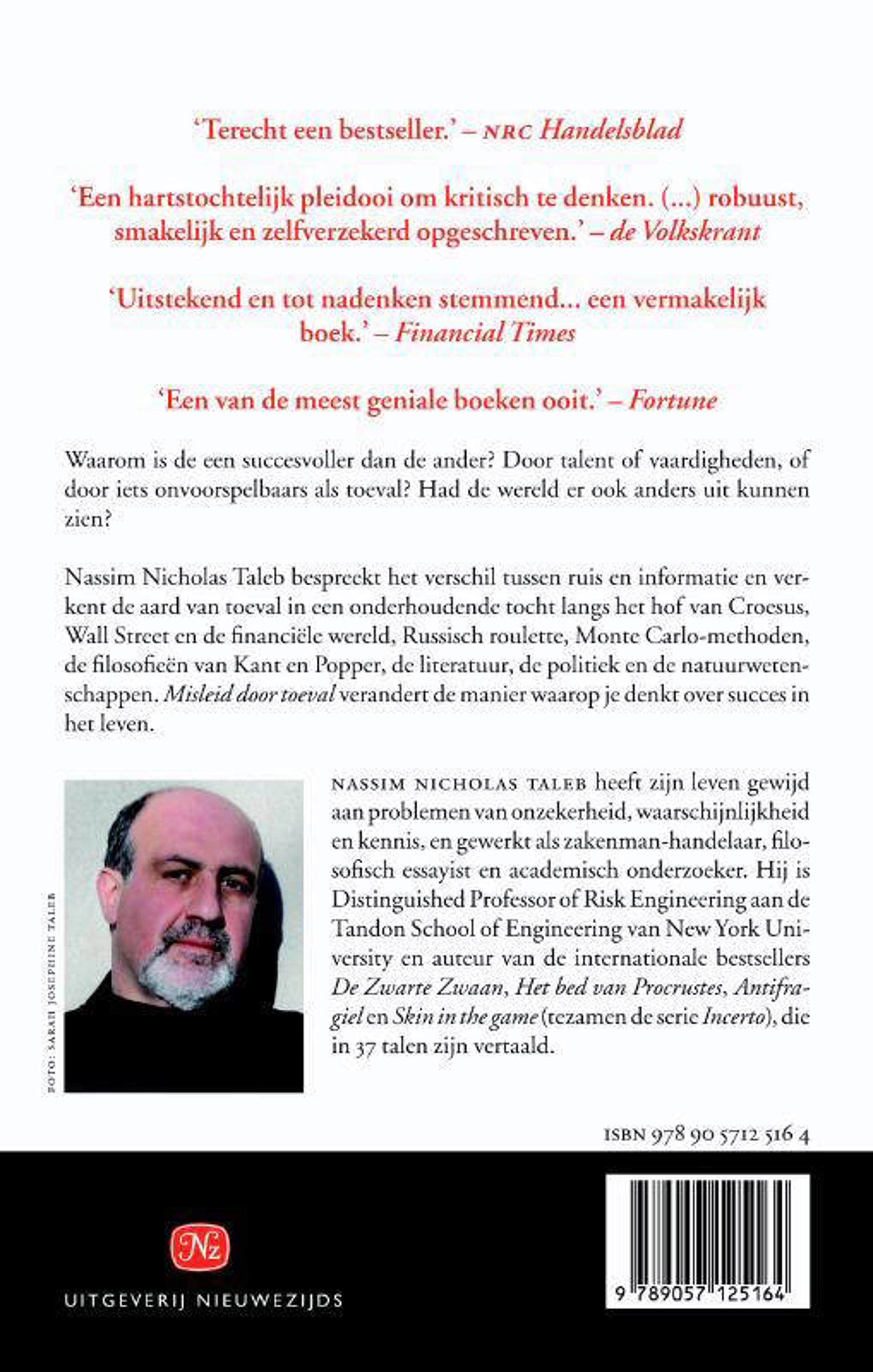 Nassim Nicholas Taleb Incerto: Misleid door toeval | wehkamp