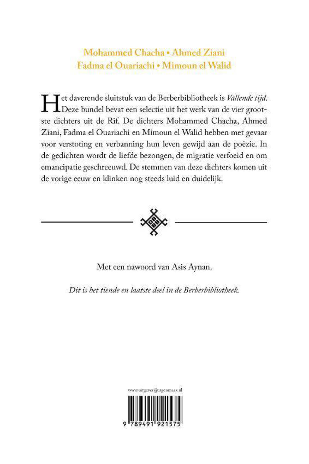 Mohammed Chacha, Ahmed Ziani, Fadma el Ouariachi, e.a. De Berber ...