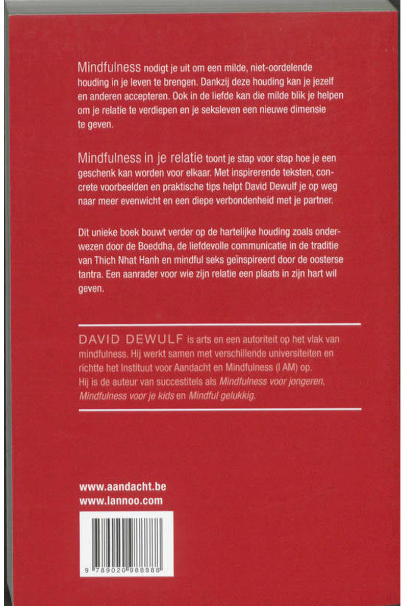 David Dewulf Mindfulness in je relatie | wehkamp