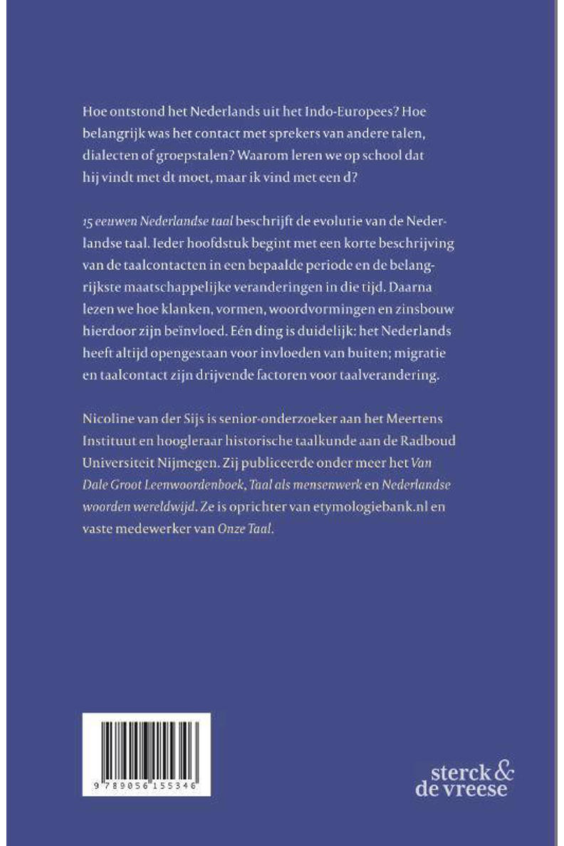 Nicoline van der Sijs 15 eeuwen Nederlandse taal | wehkamp