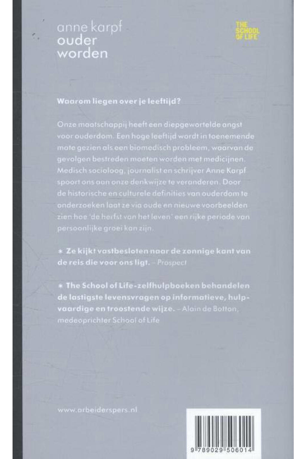 Anne Karpf School of life: Ouder worden | wehkamp