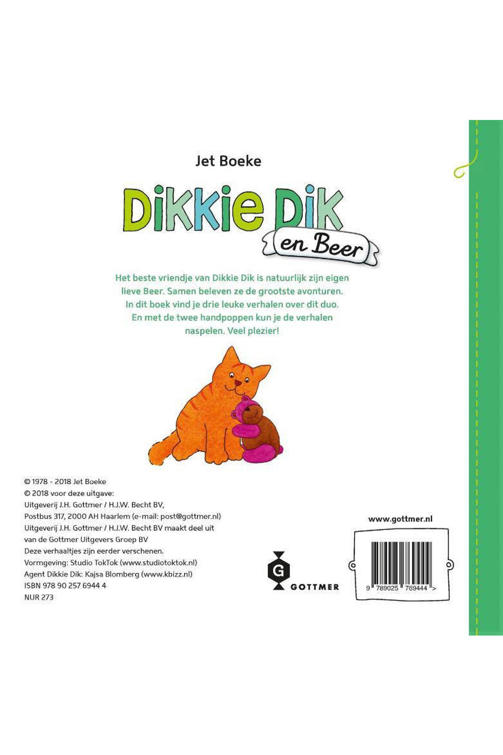 Jet Boeke Dikkie Dik: Dikkie Dik en Beer (met 2 handpoppen) | wehkamp