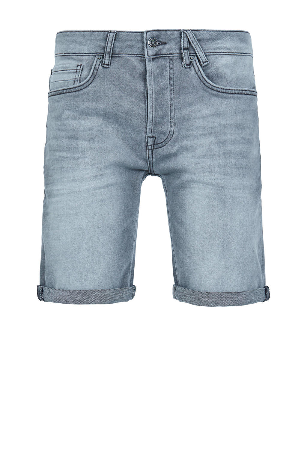America Today slim fit jeans short light grey | wehkamp