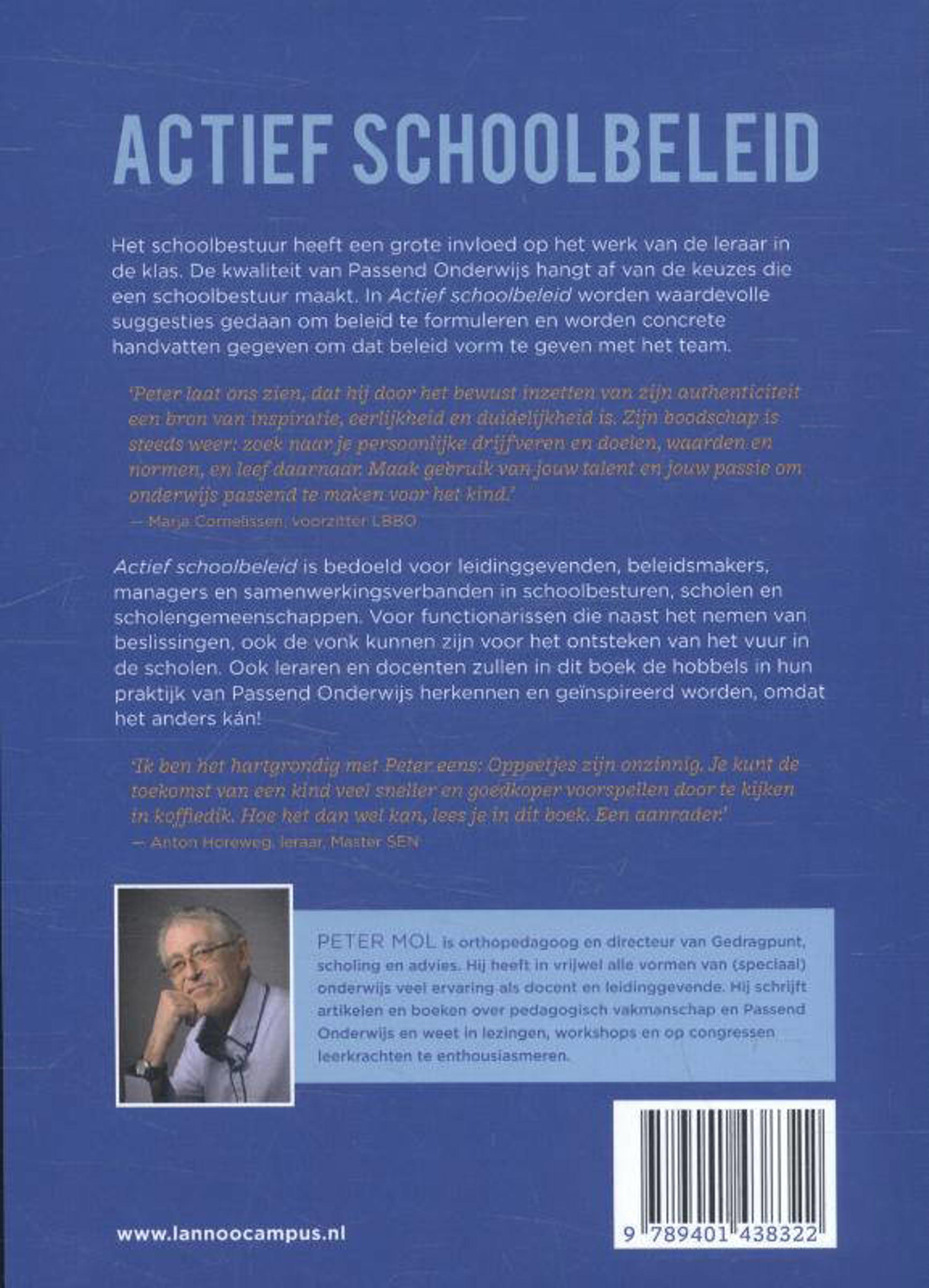 Peter Mol Actief schoolbeleid | wehkamp