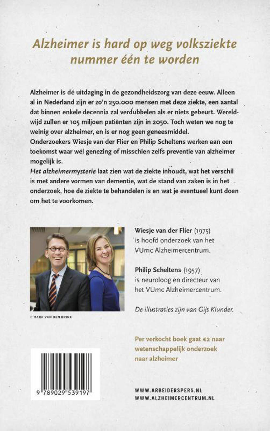 Wiesje van der Flier en Philip Scheltens Het alzheimermysterie | wehkamp
