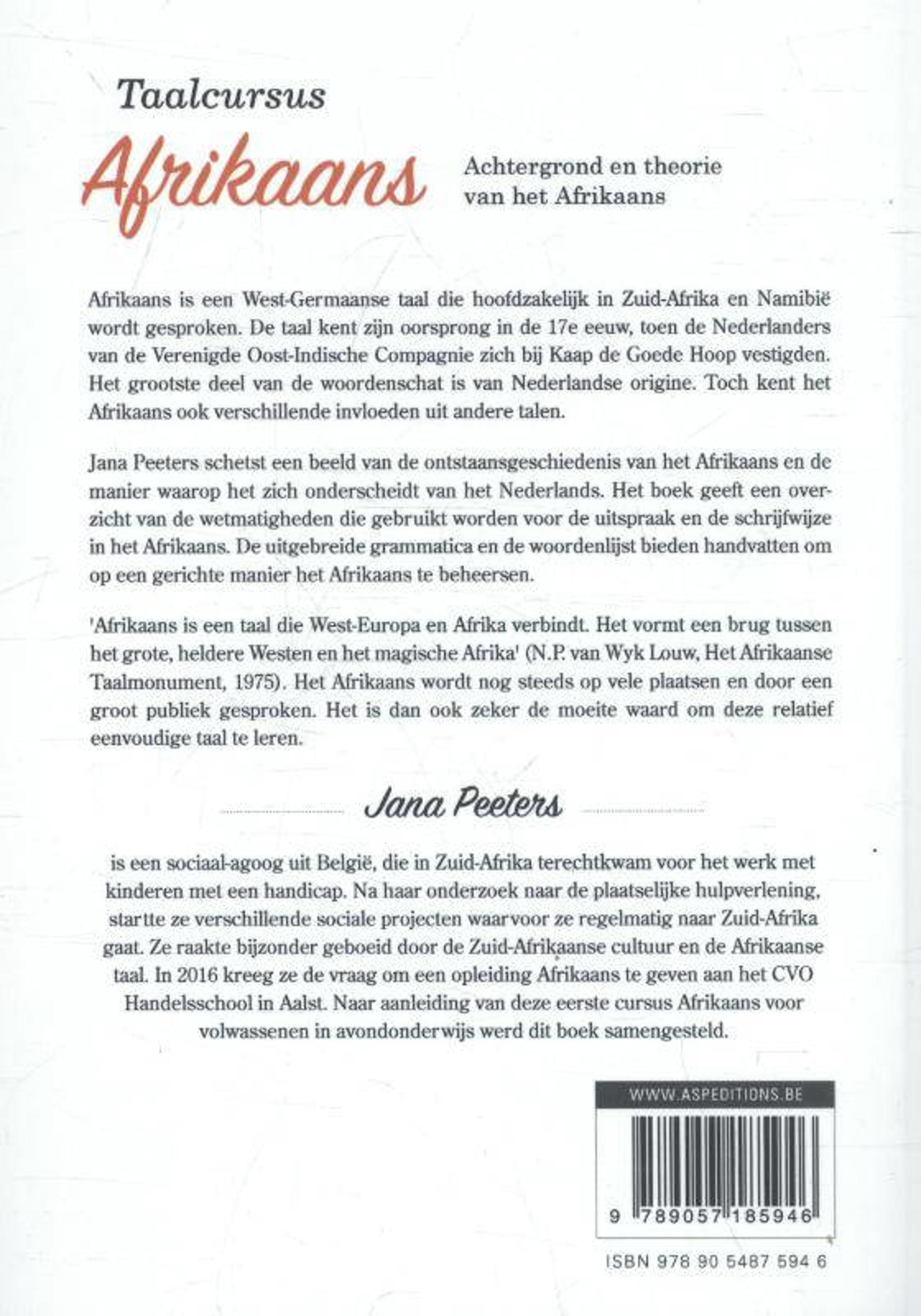 Jana Peeters Taalcursus Afrikaans | wehkamp