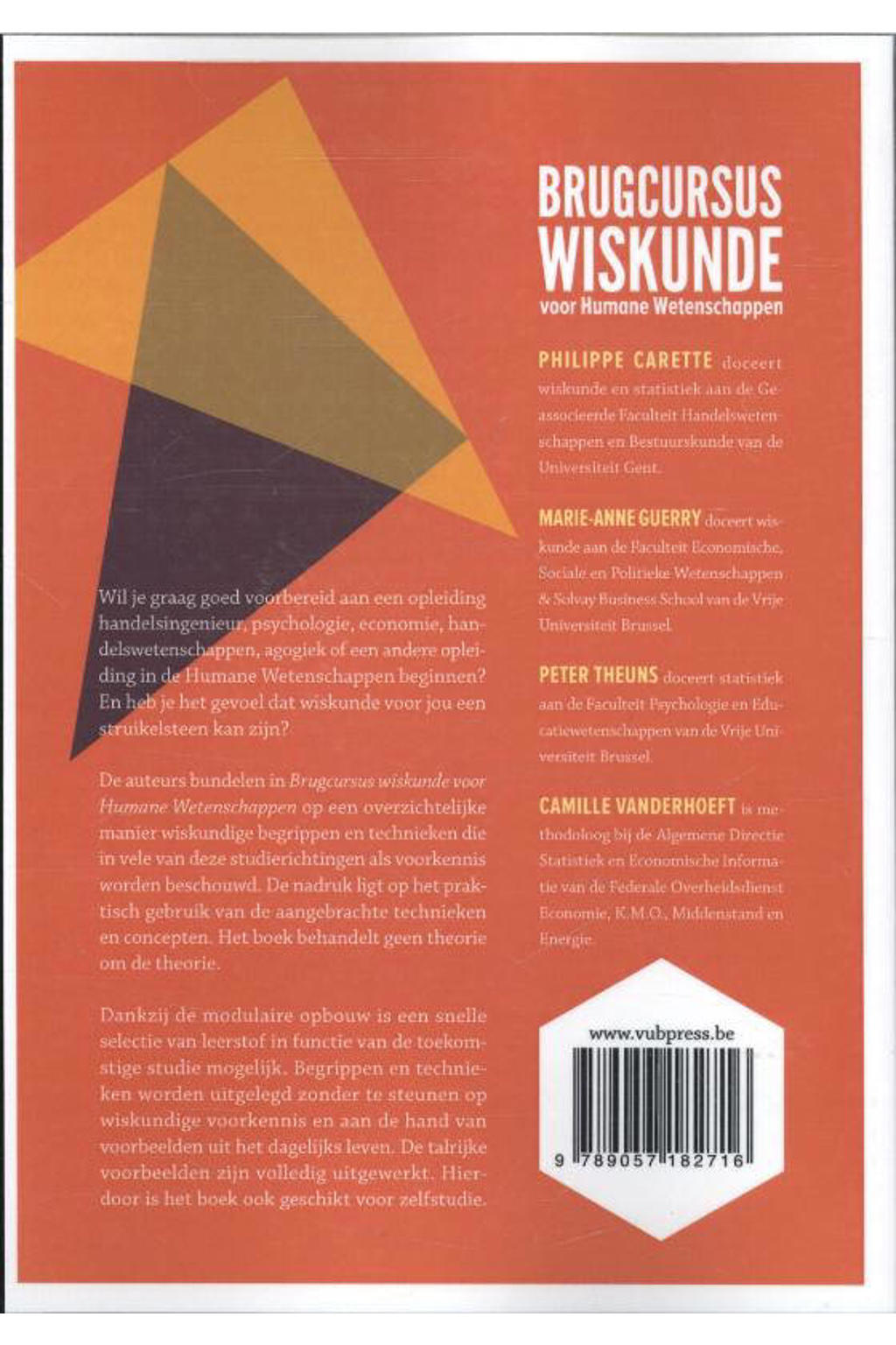 Philippe Carette, Marie-Anne Guerry, Peter Theuns, e.a. Brugcursus ...