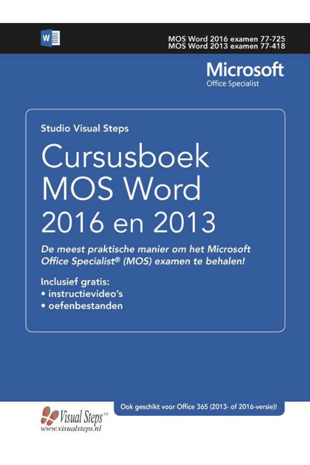 Cursusboek MOS Word 2013 Basis | wehkamp