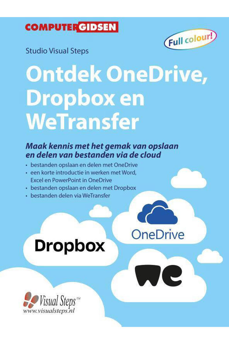 Studio Visual Steps Ontdek OneDrive, Dropbox en WeTransfer | wehkamp