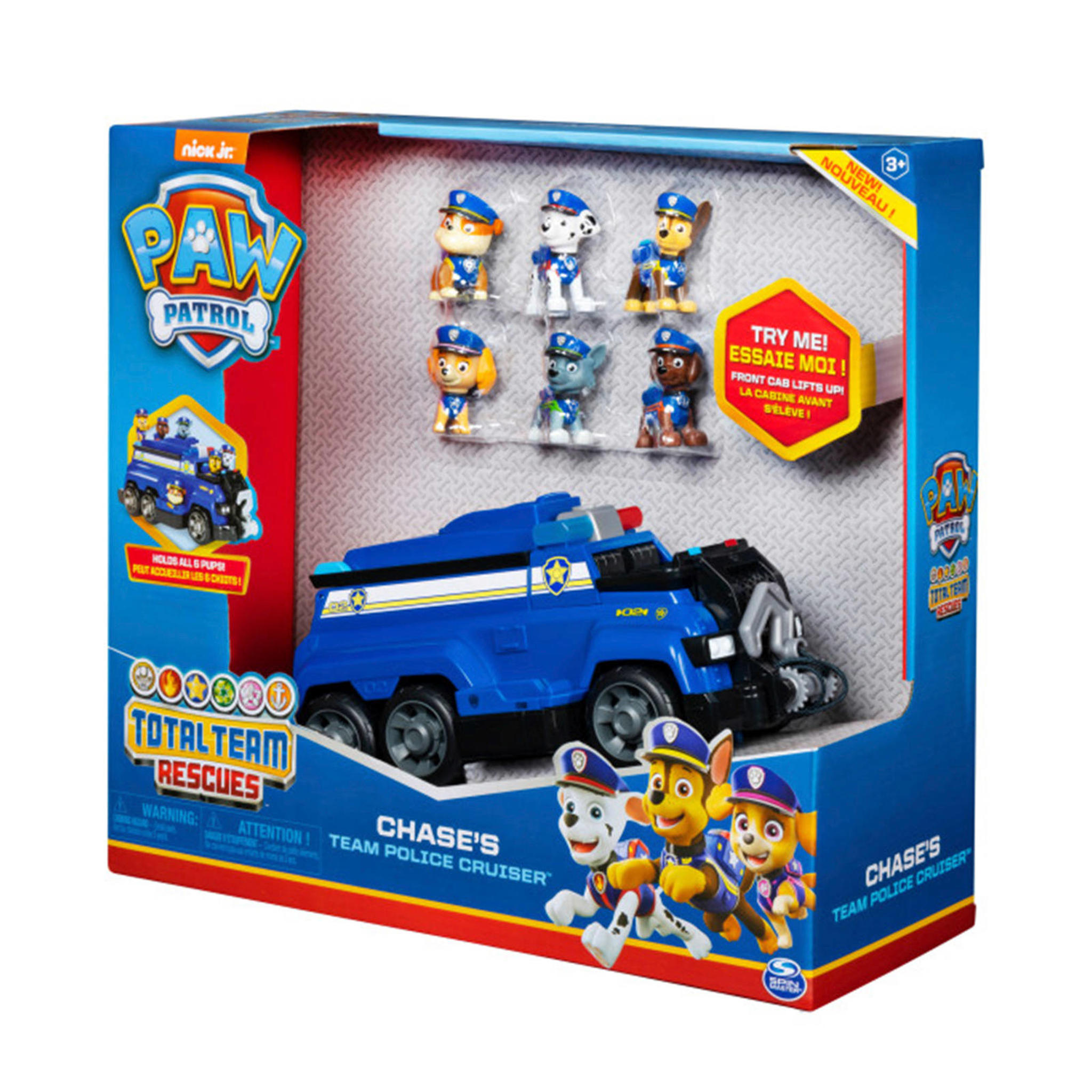 Paw Patrol Total Team Rescue Vehicle Chase | wehkamp