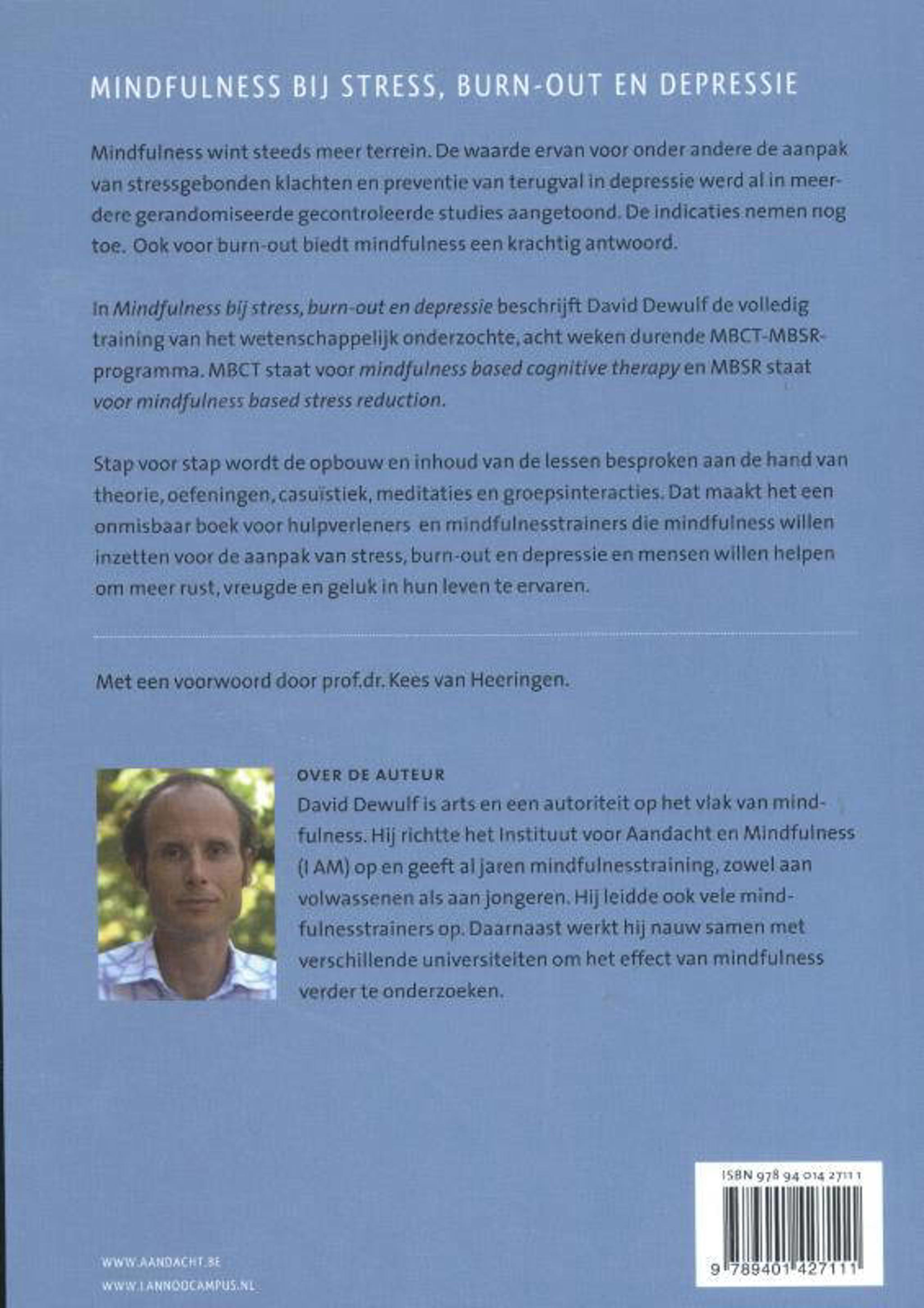 David Dewulf Mindfulness bij stress, burn-out en depressie | wehkamp