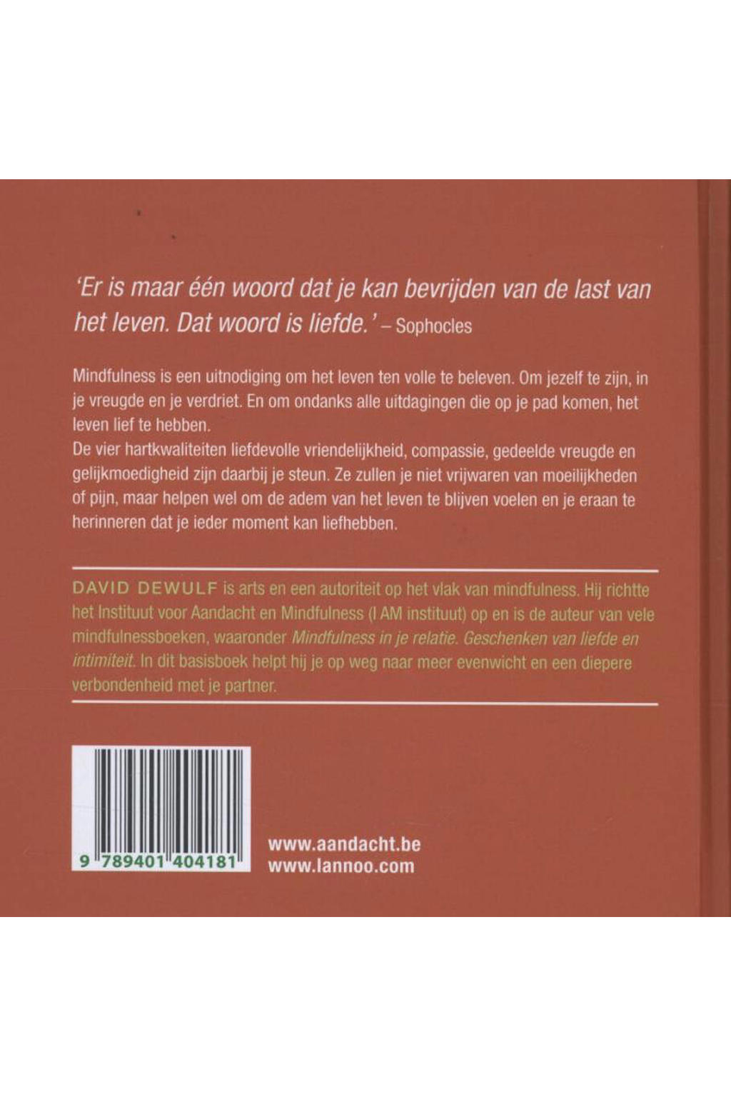 David Dewulf Mindfulness in je relatie | wehkamp