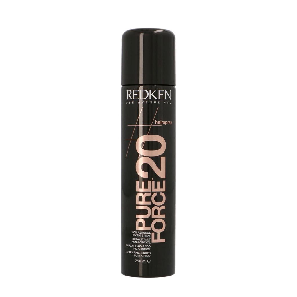 Redken 20 - Pure Force Non-Aerosol Fixing haarspray - 250 ml | wehkamp