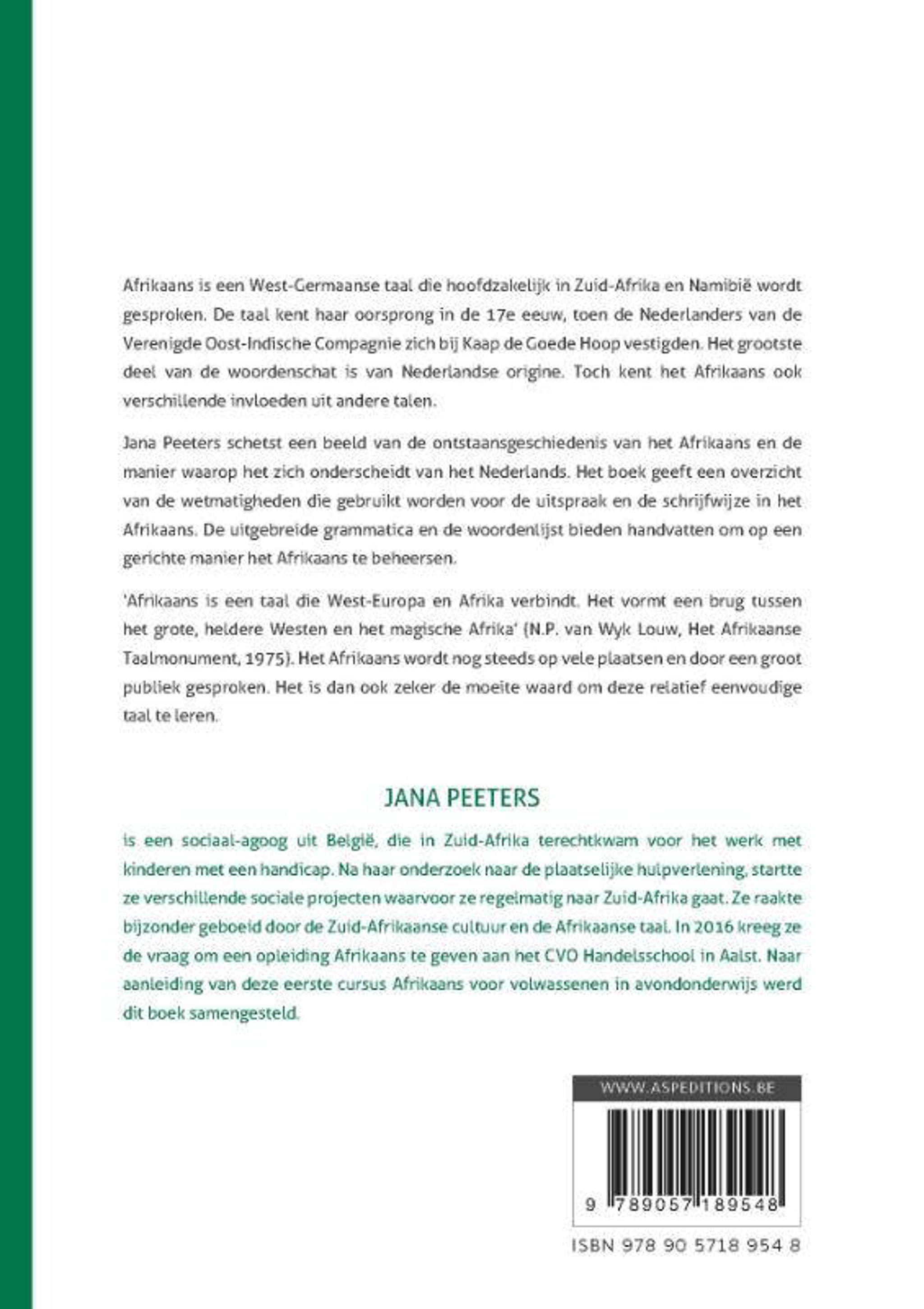 Jana Peeters Taalcursus Afrikaans | wehkamp