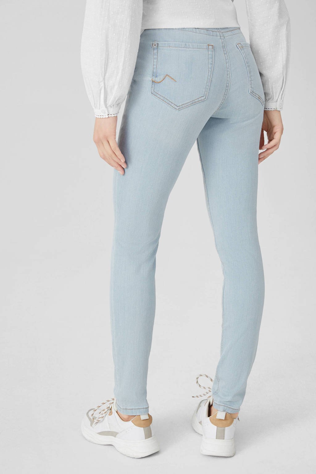 Canda The Denim High Waist Skinny Jeans Lichtblauw Wehkamp