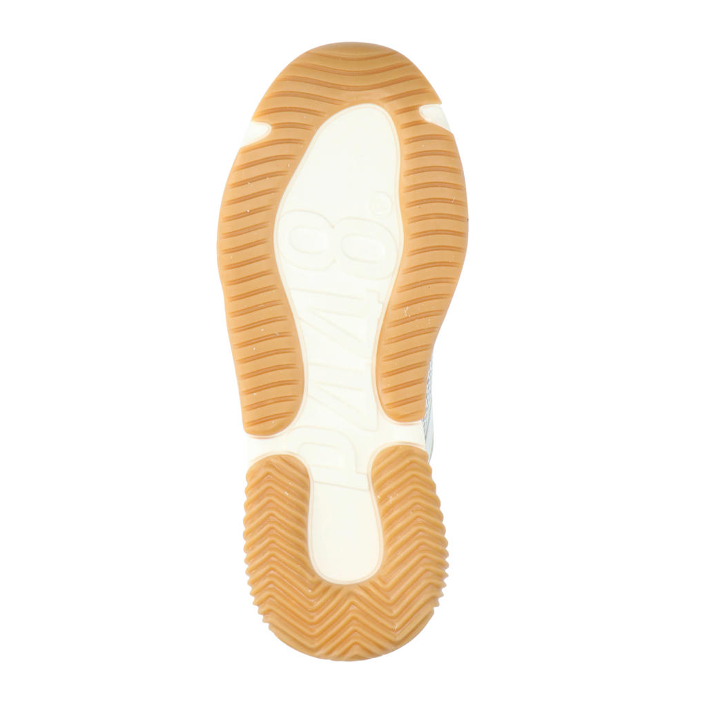 P448 Luke leren chunky sneakers wit/zebraprint | wehkamp