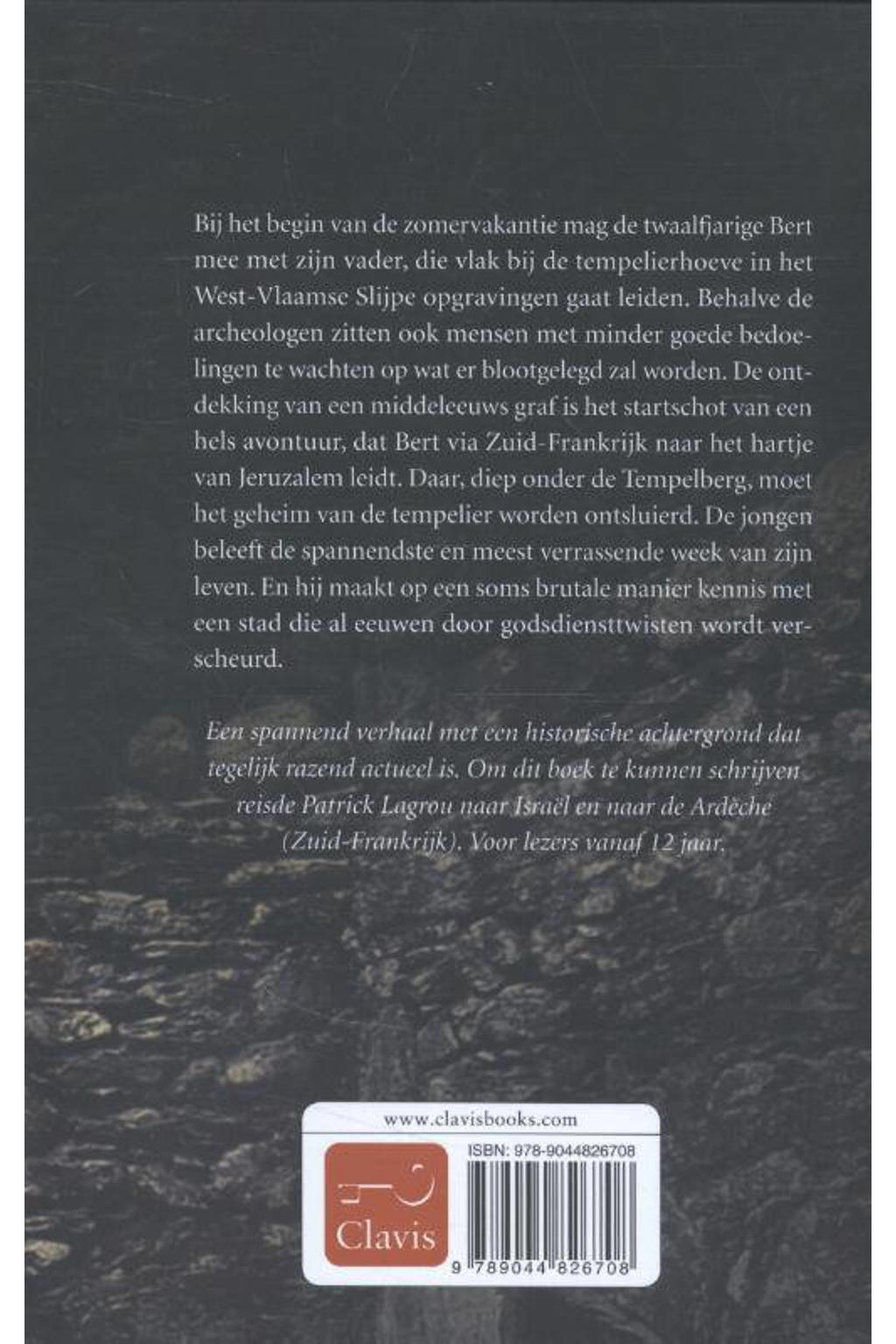 Patrick Lagrou Het geheim van de tempelier | wehkamp