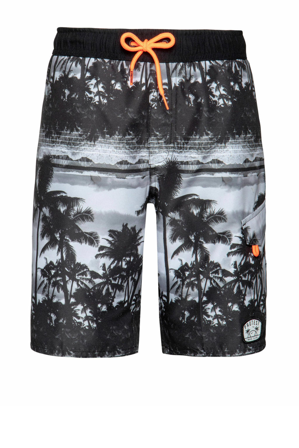 Protest zwemshort Presley met all over print zwart/wit | wehkamp