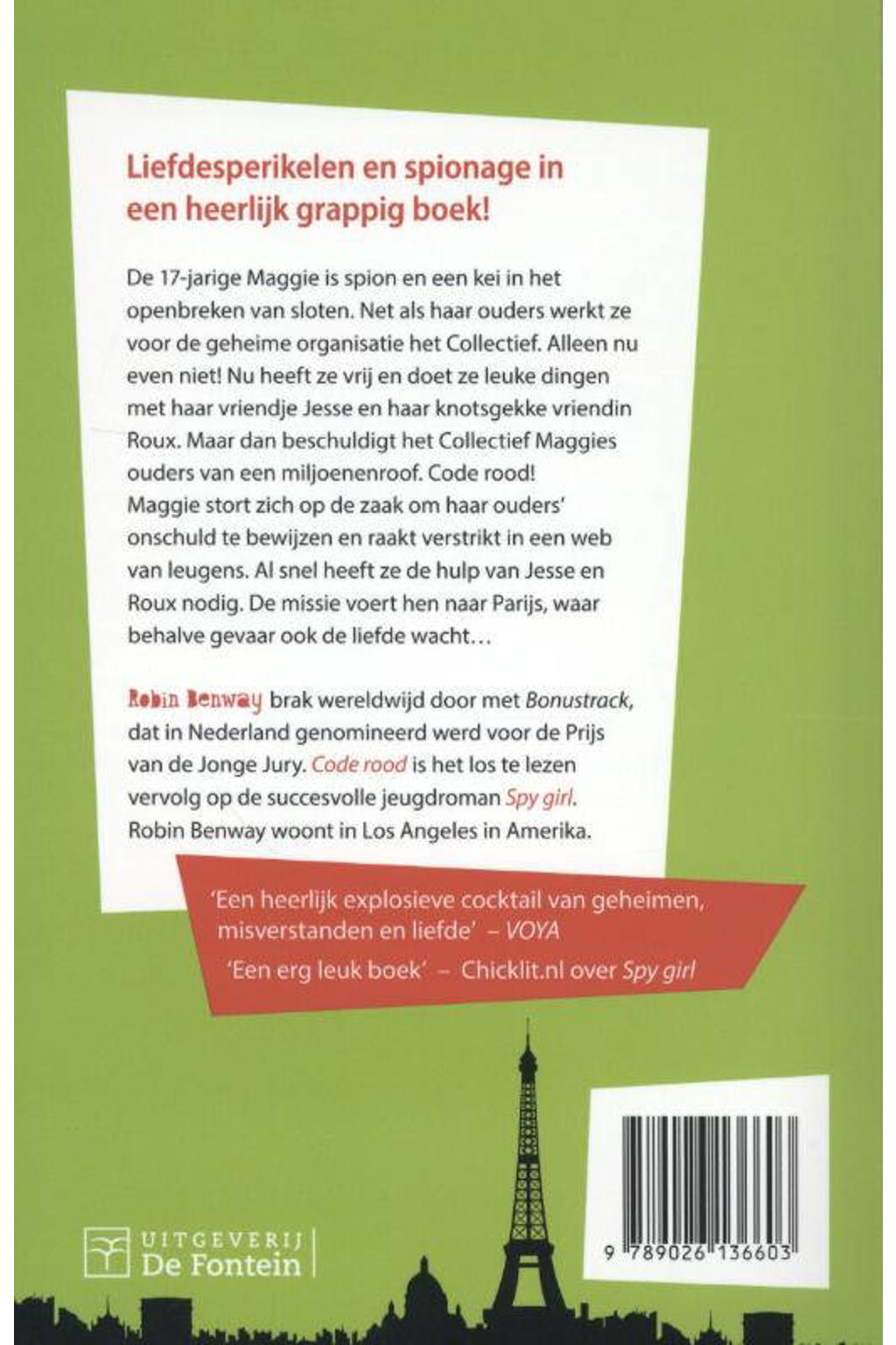 Robin Benway Spy girl 2 - Code rood | wehkamp