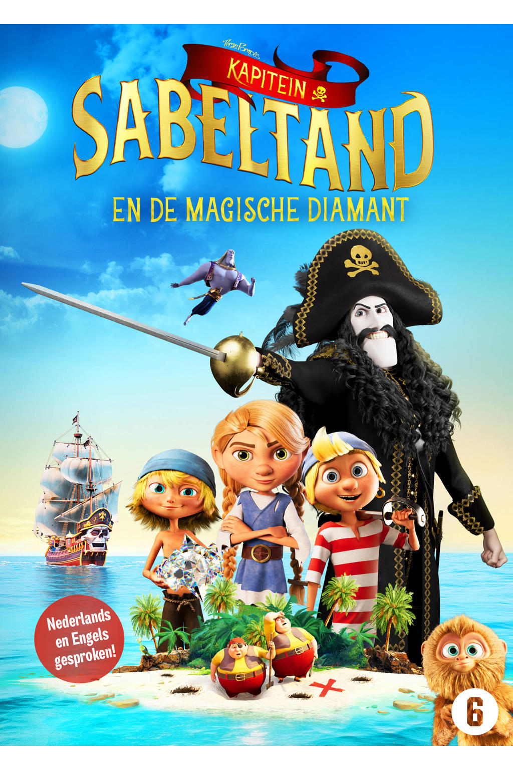 Kapitein Sabeltand En De Magische Diamant (DVD) | wehkamp