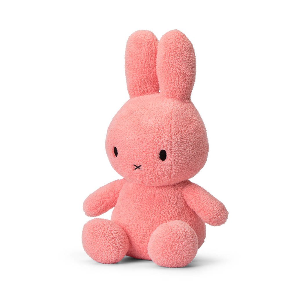 nijntje Miffy Sitting Terry roze knuffel 33 cm | wehkamp