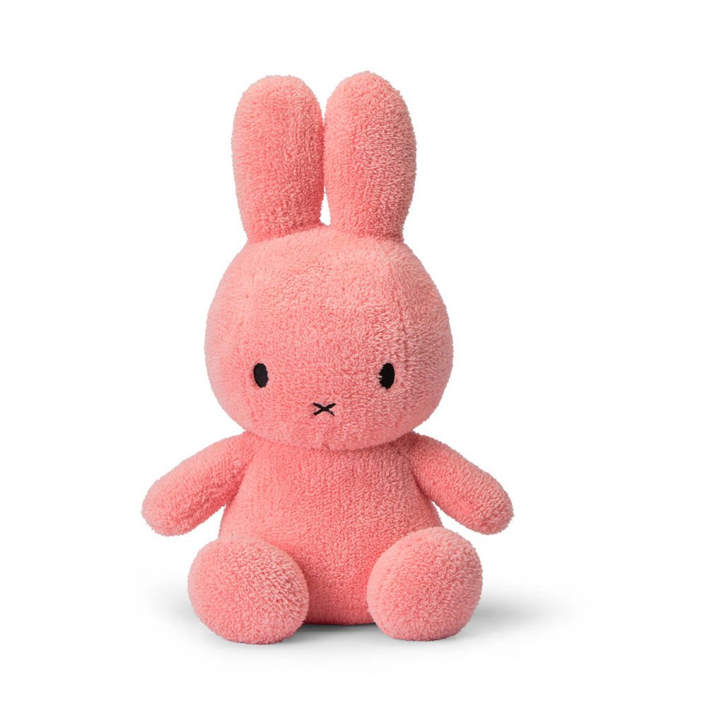 nijntje Miffy Sitting Terry roze knuffel 33 cm | wehkamp