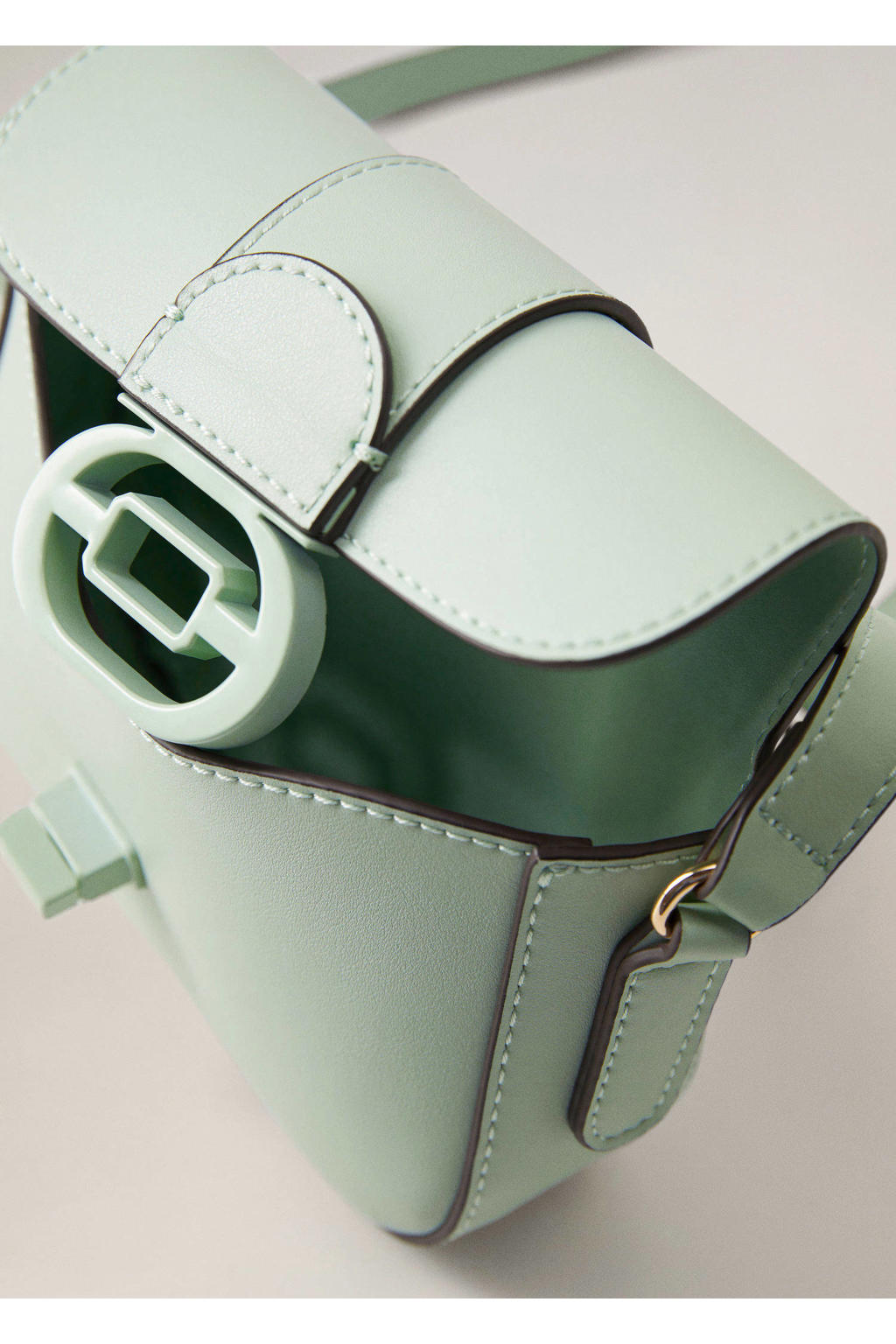 Mango crossbody tas mintgroen | wehkamp