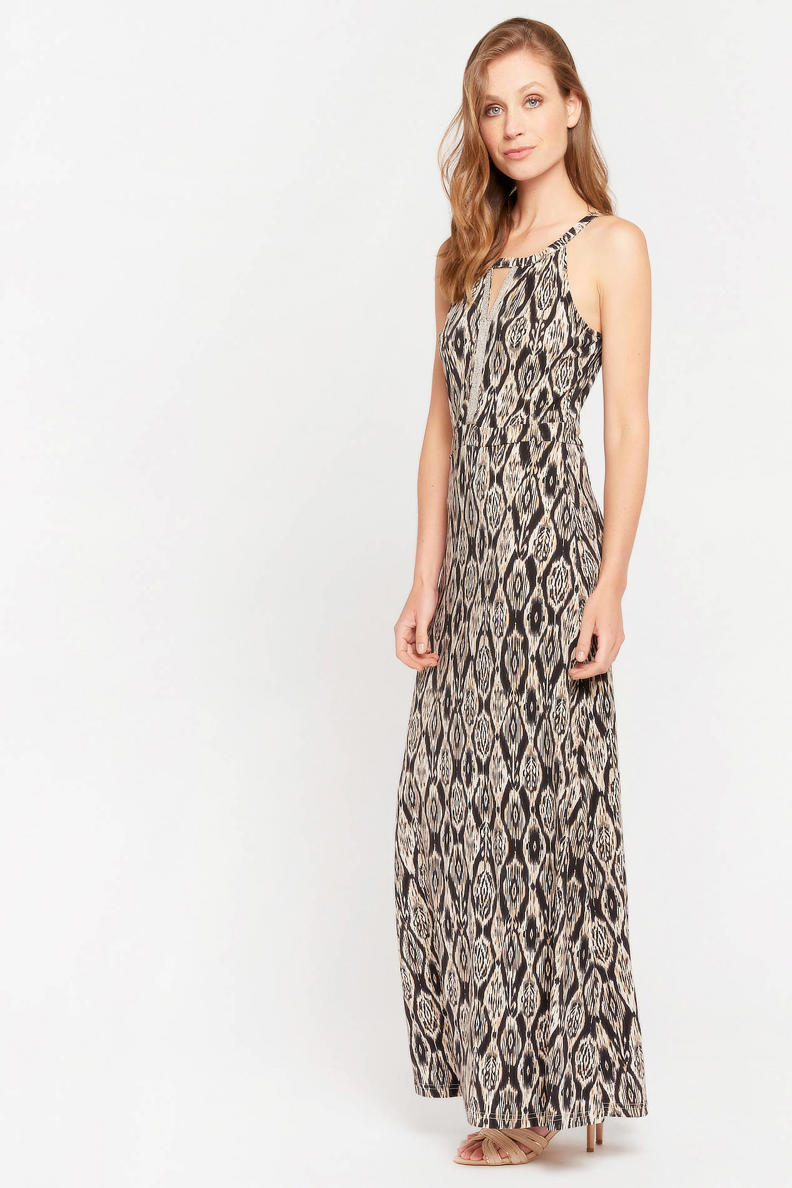 LOLALIZA jurk met all over print zwart | wehkamp