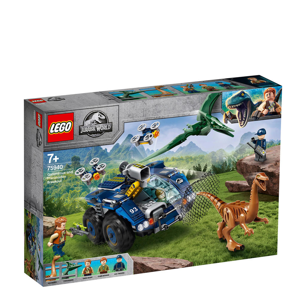 LEGO Jurassic World Ontsnapping van Gallimimus en Pteranodon 75940 ...