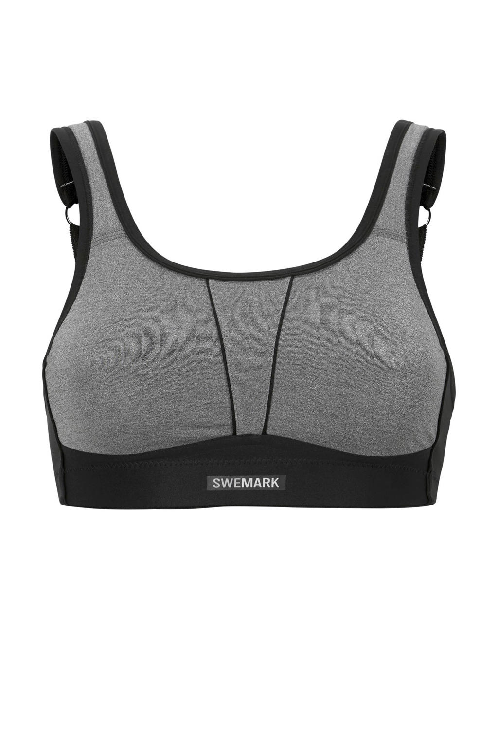 Swegmark level 4 sportbh Movement grijs | wehkamp